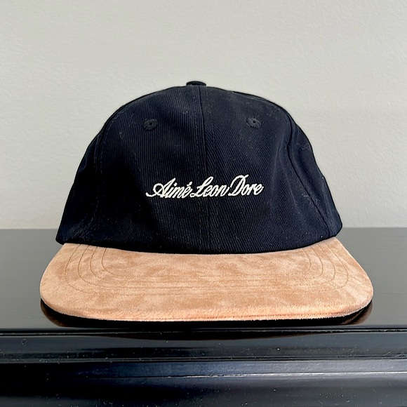 Aime Leon Dore | Accessories | Aime Leon Dore Script Logo Suede Hat ...